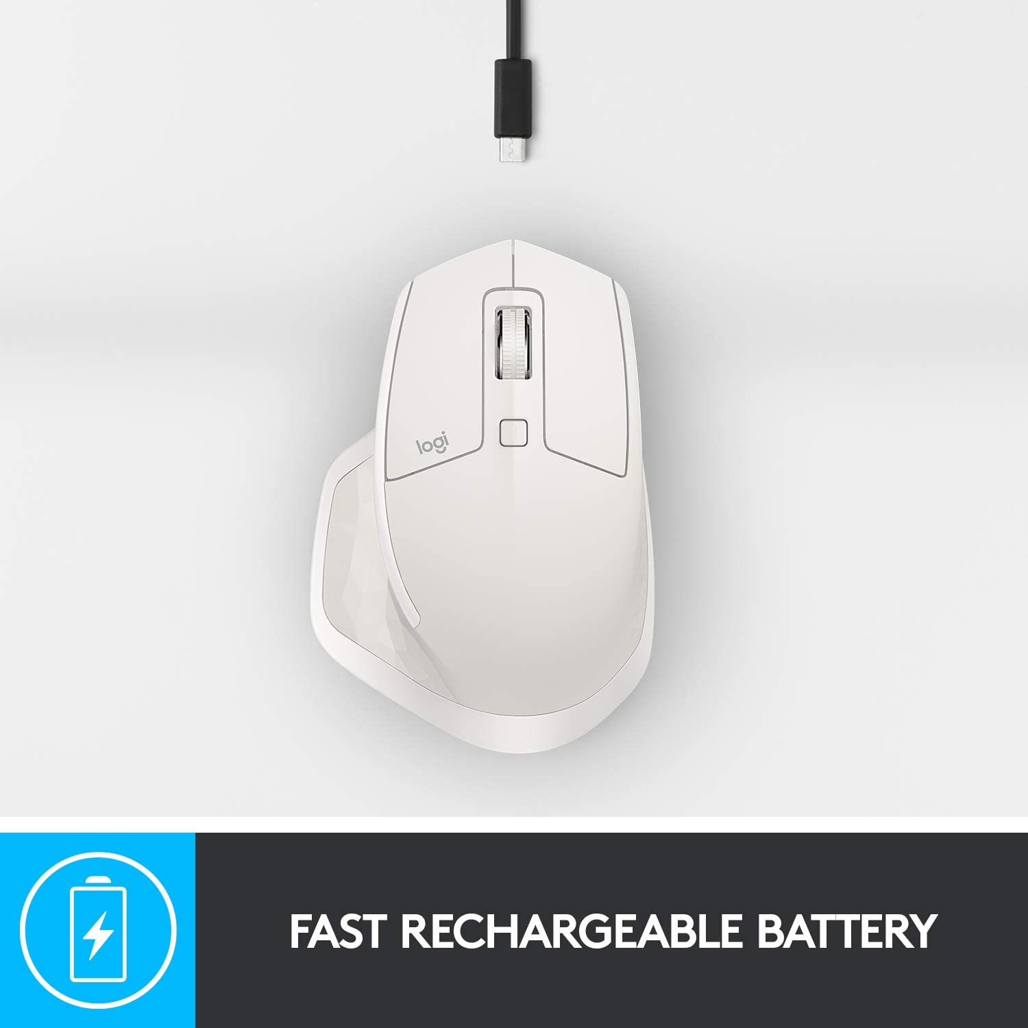 Logitech MX Master 2S Wireless Mouse with CROSS FLOW (Light Grey ...