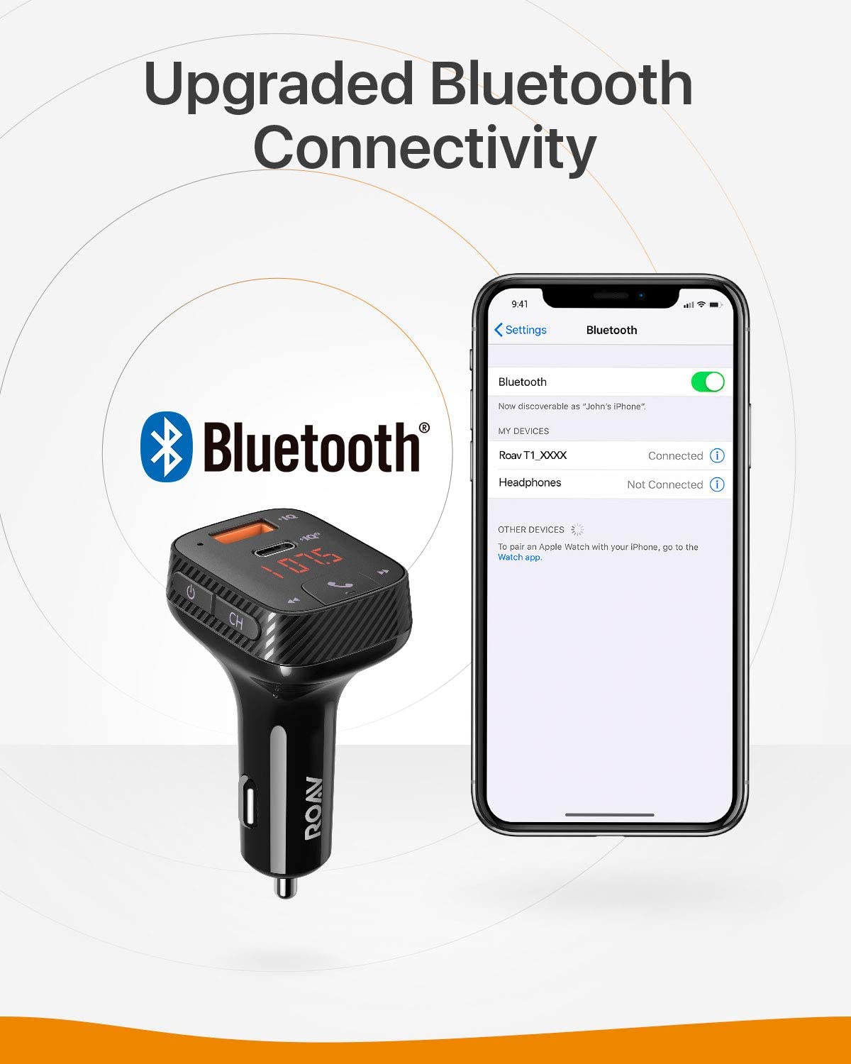 Anker Roav SmartCharge T2 Car Bluetooth FM Transmitter and USB Charger ...