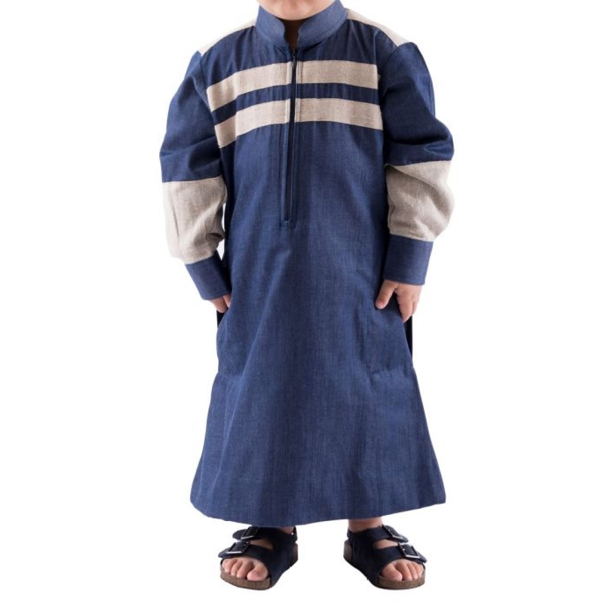 Mashroo Al-Marjaan (Denim) - Boys Thobe - tabal.ng : tabal.ng
