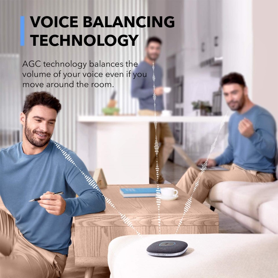 Anker PowerConf S3 Bluetooth Speakerphone with 6 Mics - tabal.ng : tabal.ng