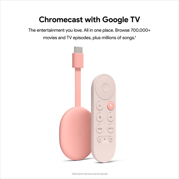 Chromecast with Google TV - Streaming Entertainment in 4K HDR - Sand ...
